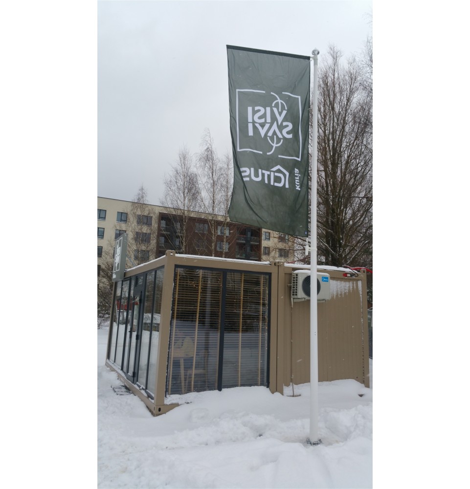 Vėliavos stiebas su skersiniu nuo 6 metrų iki 22m. Jūsų verslui ...